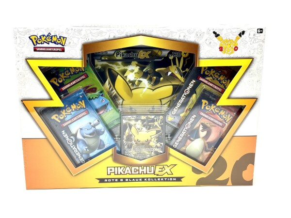 Rote & Blaue Kollektion - Pikachu EX Box