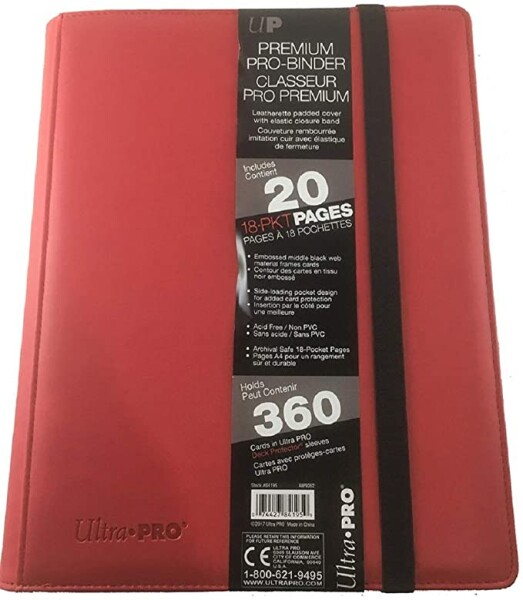 Ultra Pro - Premium Pro Binder Red (9-Pocket)