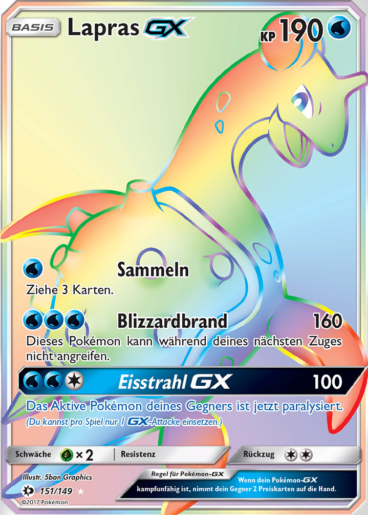 Lapras GX - 151/149 - Rainbow