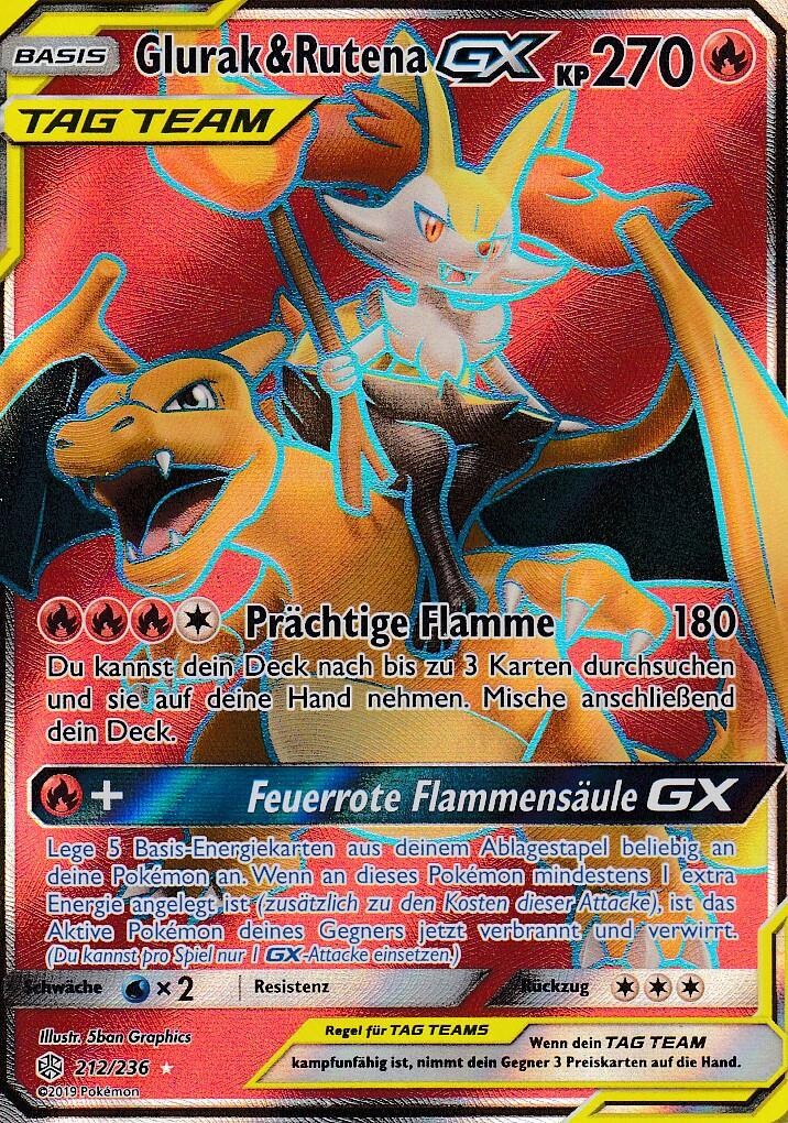 Glurak & Rutena GX 212/236 SM12 Welten im Wandel