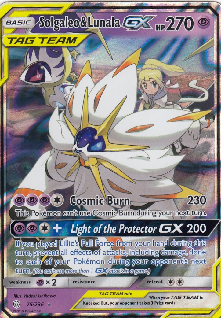 Solgaleo & Lunala GX 75/236 SM12 Cosmic Eclipse