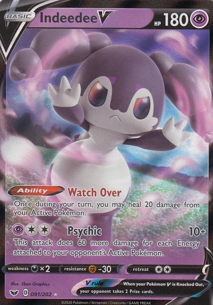 Indeedee V 91/202 SWSH01 Sword & Shield Günstig kaufen