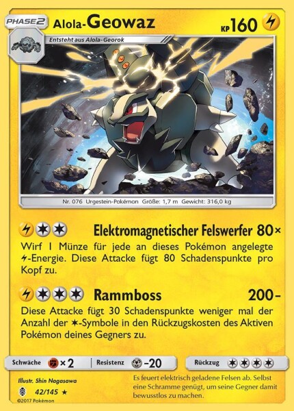 Alola-Geowaz - 42/145 - Holo