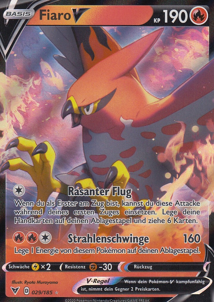 Fiaro V 029/185 Schwert & Schild - Farbenschock