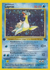 Lapras - 10/62 - Holo 1st Edition - Excellent