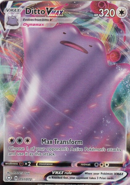 Ditto VMAX 051/072 Sword & Shield - Shining Fates