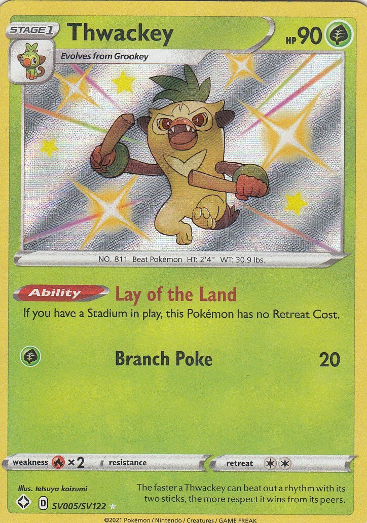 Thwackey SV005/SV122 Sword & Shield - Shining Fates