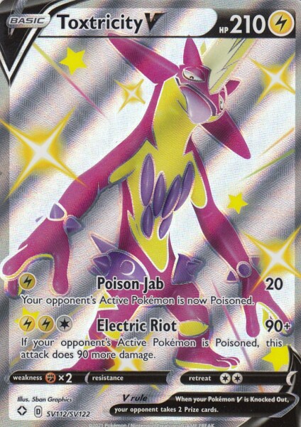 Toxtricity V SV112/SV122 Sword & Shield - Shining Fates