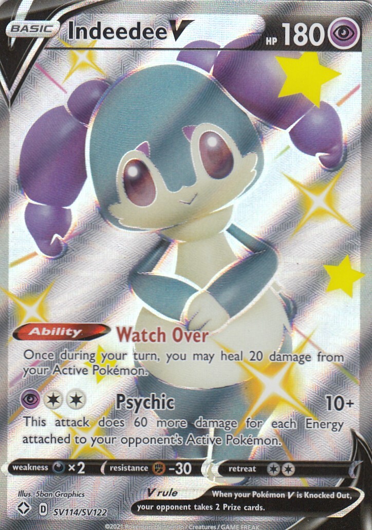 Indeedee V SV114/SV122 Sword & Shield - Shining Fates