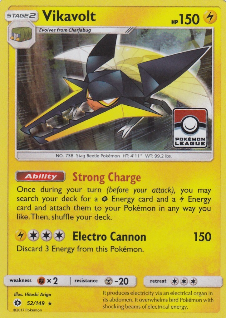 Vikavolt - 52/149 - Holo - Excellent - Pokemon League
