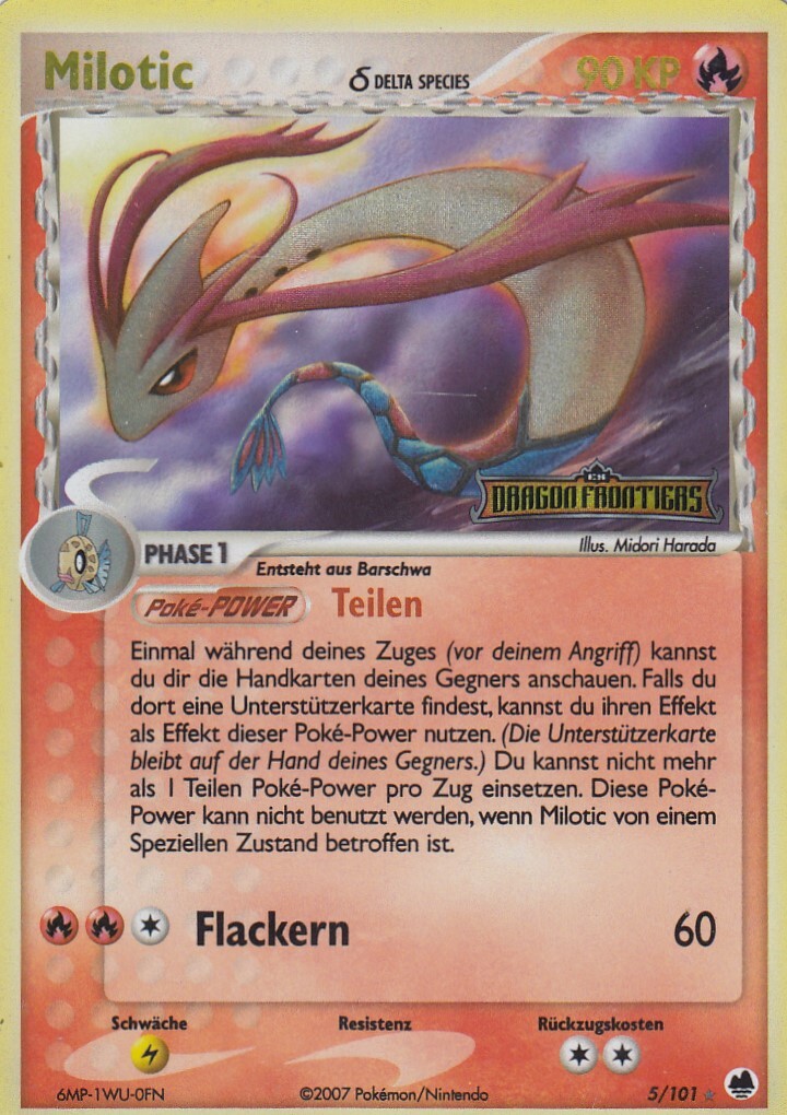 Milotic - 5/101 - Reverse Holo - Good