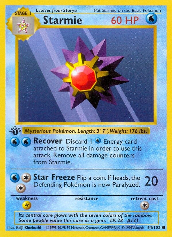 Starmie 64/102 Base Set Pokemon Card Get cheap goods online Learn more ...