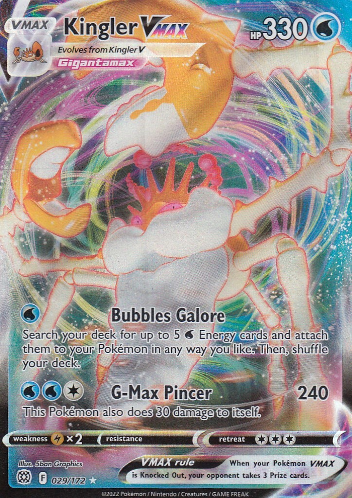 Kingler VMAX - 029/172 - Ultra Rare