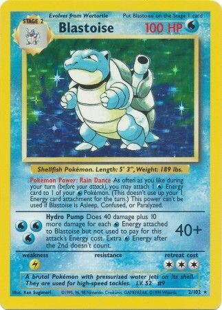 Blastoise - 2/102 - Holo - Good
