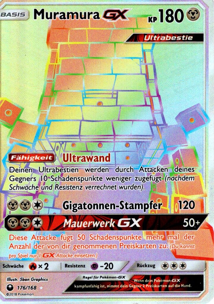 Muramura GX - 176/168 - Rainbow Rare - Good
