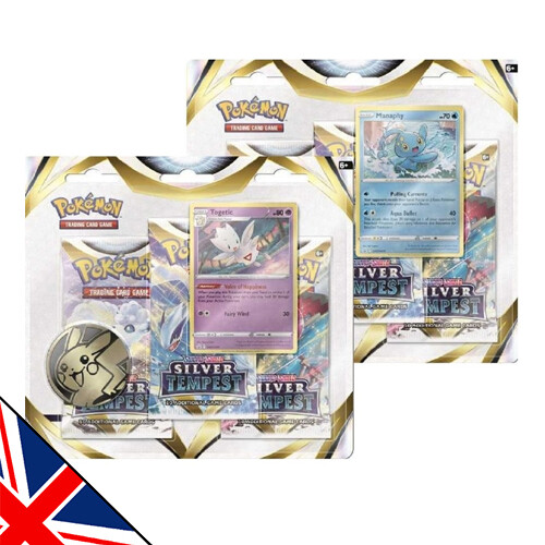 Sword & Shield - Silver Tempest - 3-Pack + Promo Blister (Englisch)