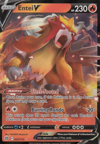Entei V - 022/172 - Ultra Rare