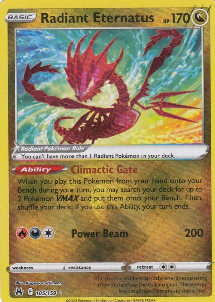 Radiant Eternatus - 105/159 - Ultra Rare