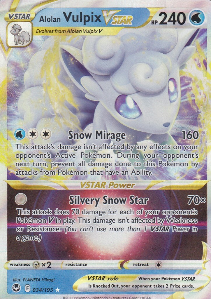 Alolan Vulpix VSTAR - 034/195 - Ultra Rare