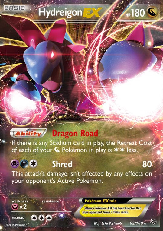 Hydreigon EX - 62/108 - EX