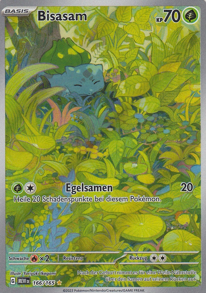 Bisasam - MEW DE - 166/165 - Illustration Rare