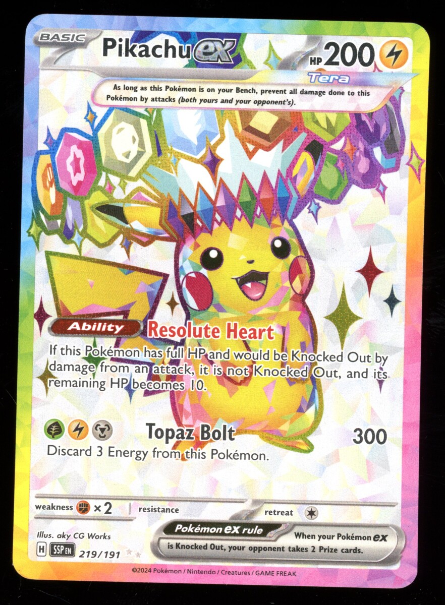 Pikachu ex - SSP EN - 219/191 - Ultra Rare