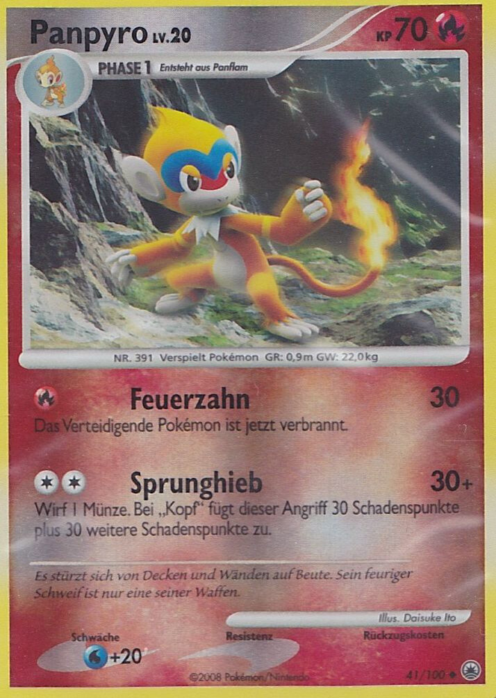 Panpyro - 41/100 - Reverse Holo