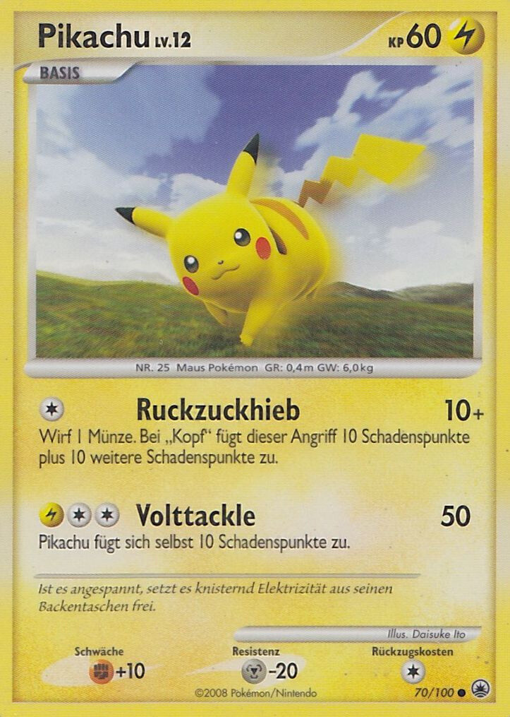 Pikachu - 70/100 - Reverse Holo
