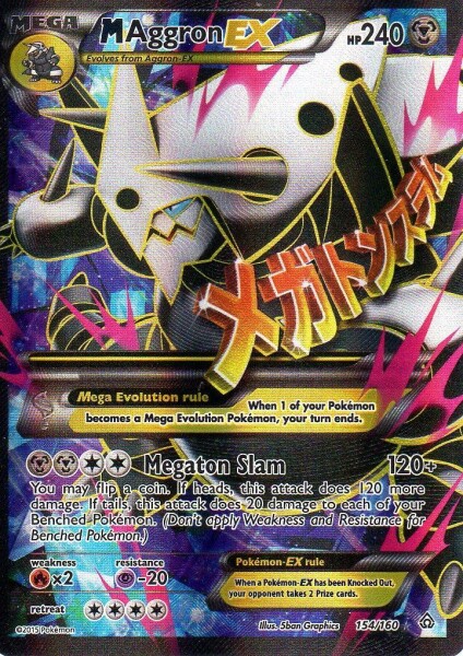 M Aggron-EX - 154/160 - EX