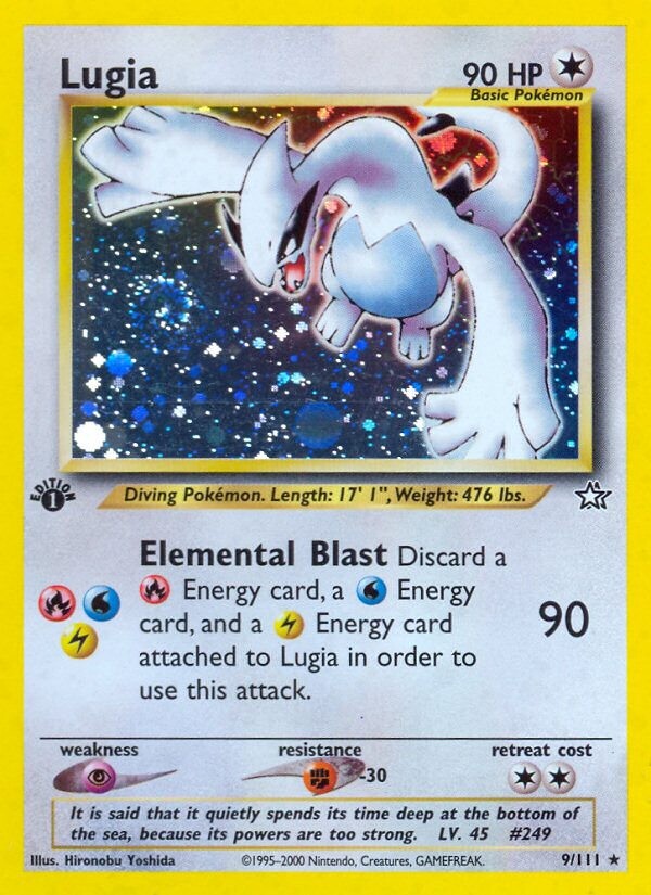 Lugia - 9/111 - Holo 1st Edition