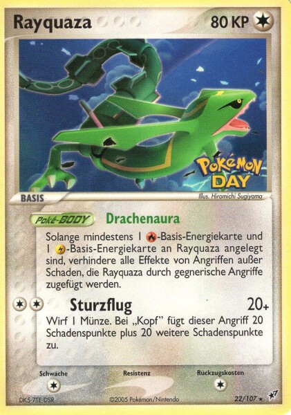 Rayquaza - 22/107 Pokemon Day - Promo