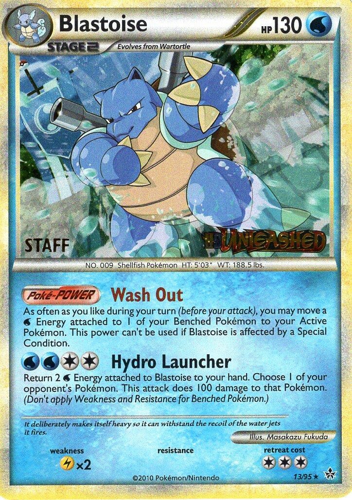 Blastoise - 13/95 - Prerelease Promo - STAFF
