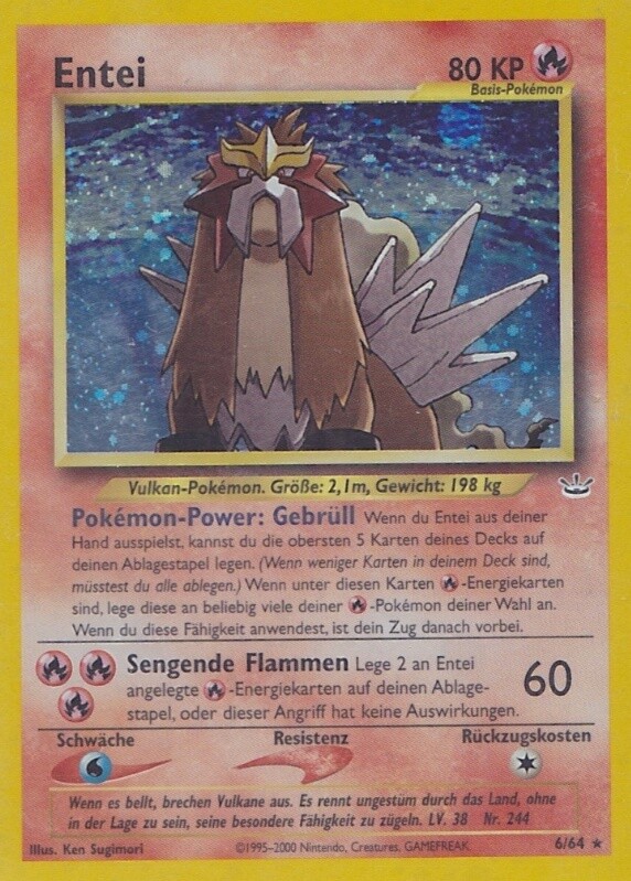 Entei - 6/64 - Holo