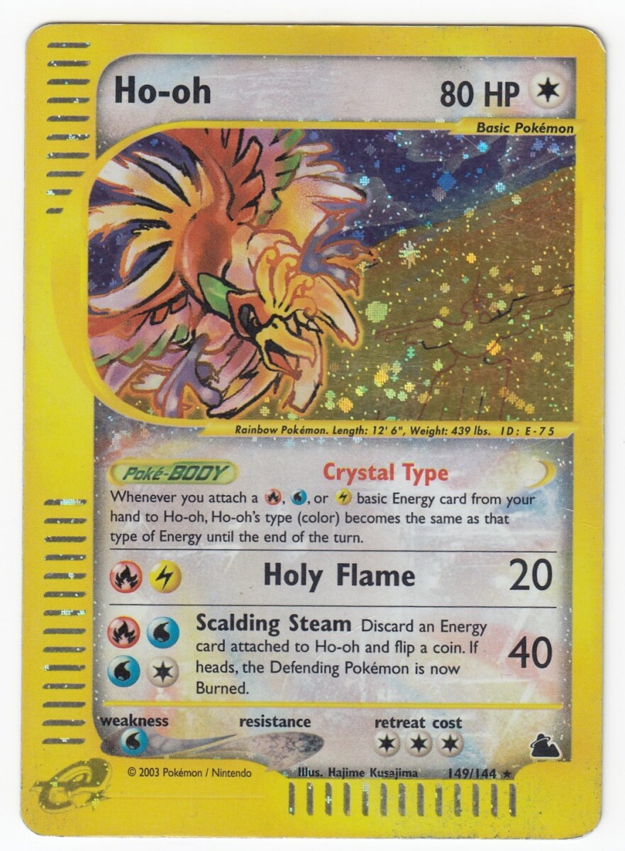 Ho-Oh - 149/144 - Crystal Holo - Played
