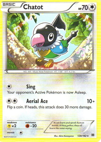 Chatot - 128/162 - Rare