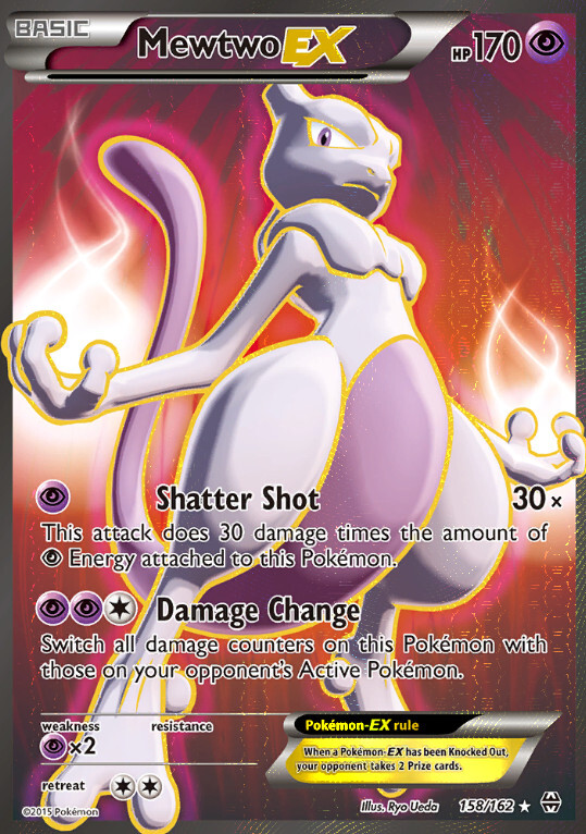 Mewtwo-EX - 158/162 - Fullart